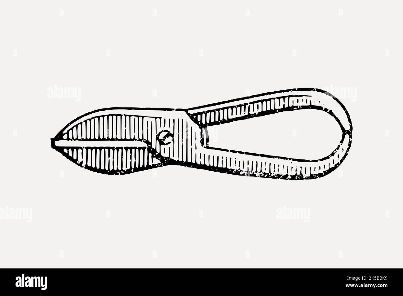 Scissors tool clipart, vintage illustration vector Stock Vector Image ...