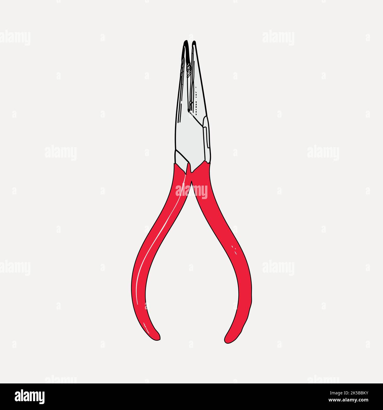 Needle Nose Pliers Clipart Handyman Tool Illustration Vector Stock Vector Image And Art Alamy
