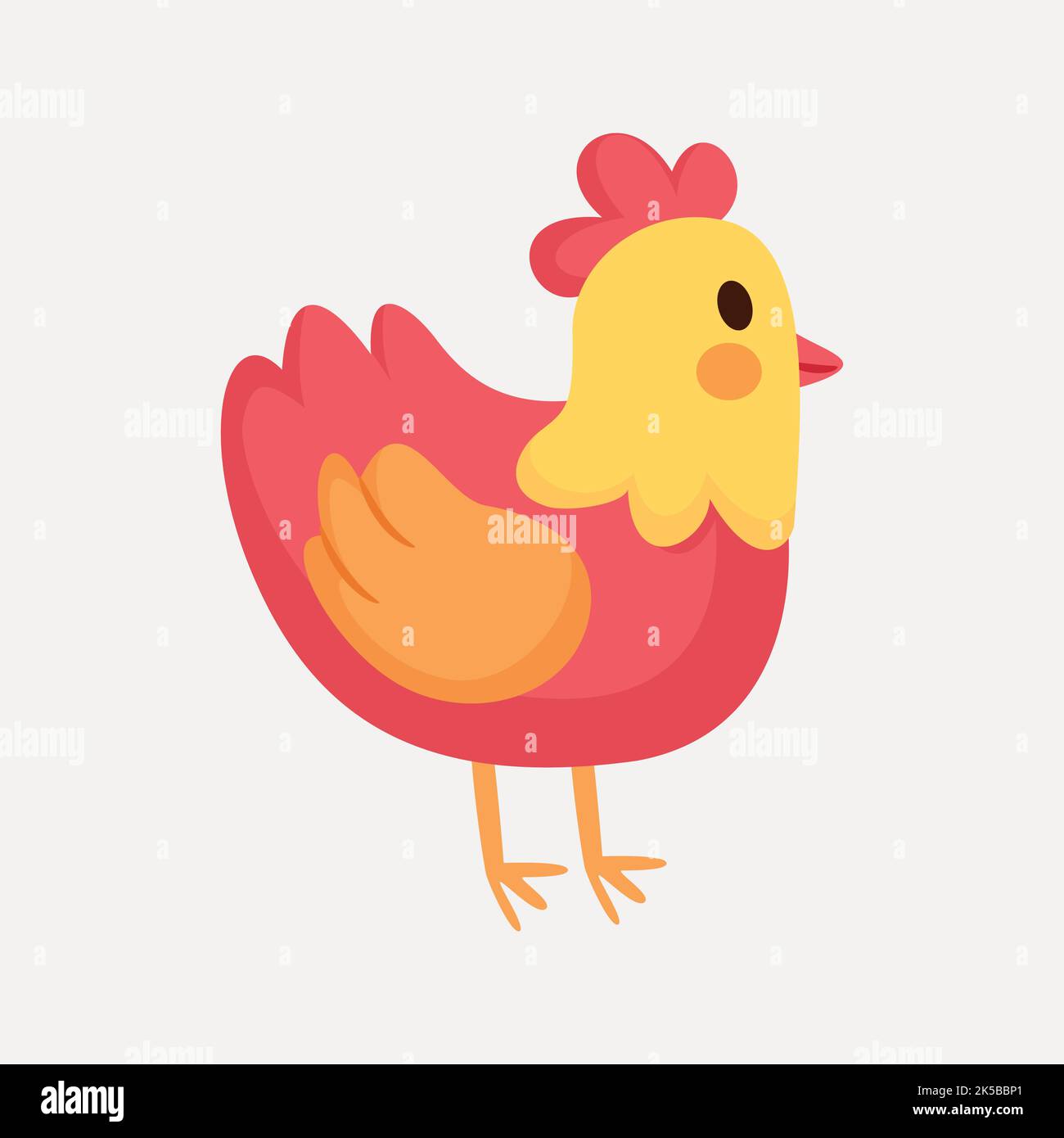 Chicken clipart, animal illustration vector Stock Vector Image & Art ...