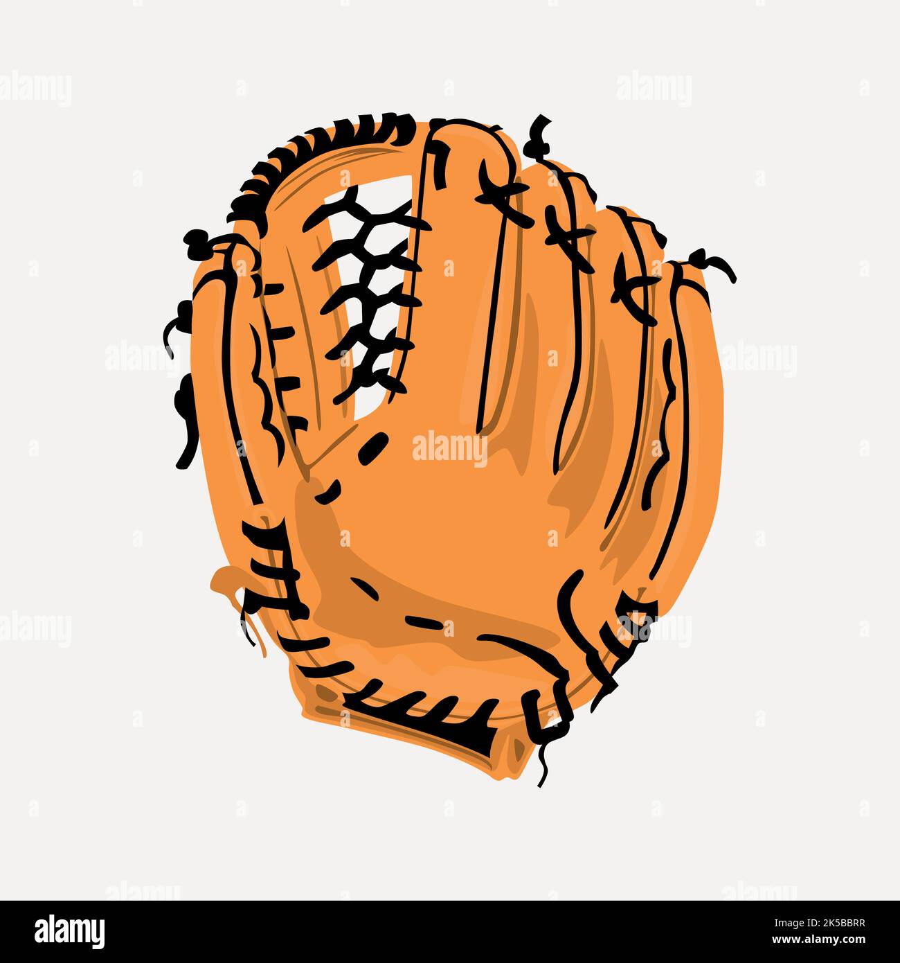 Baseball glove clipart, sport equipment illustration vector Stock ...