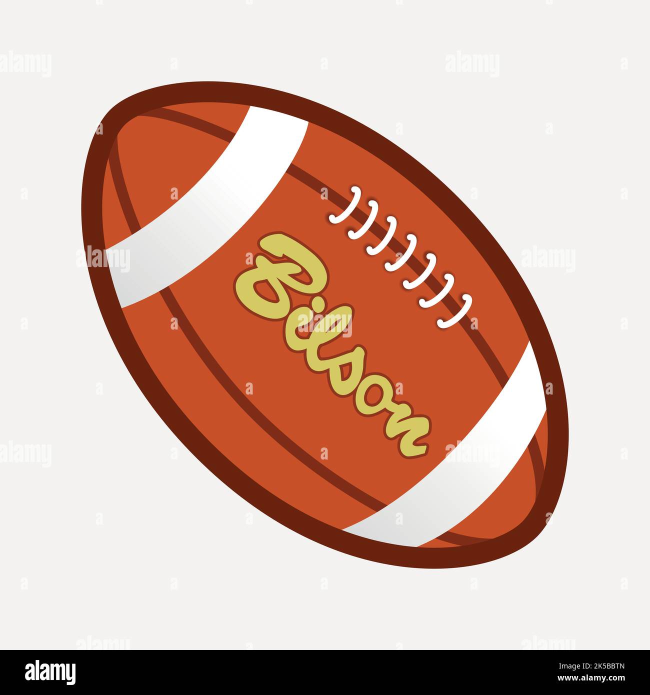 American football clipart, sport equipment illustration vector Stock ...