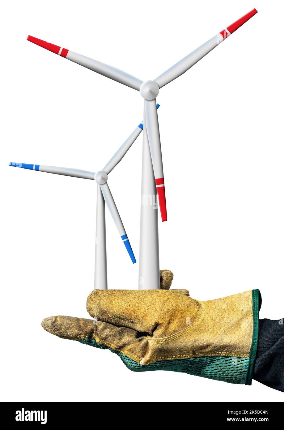 Wind turbines close up on Cut Out Stock Images & Pictures - Alamy