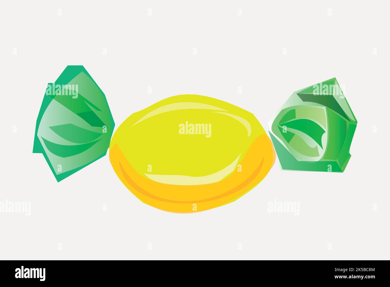 Lemon candy clipart, illustration vector Stock Vector Image & Art - Alamy