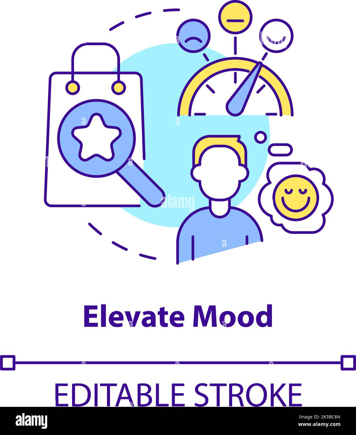 Elevate mood concept icon Stock Vector Image & Art - Alamy