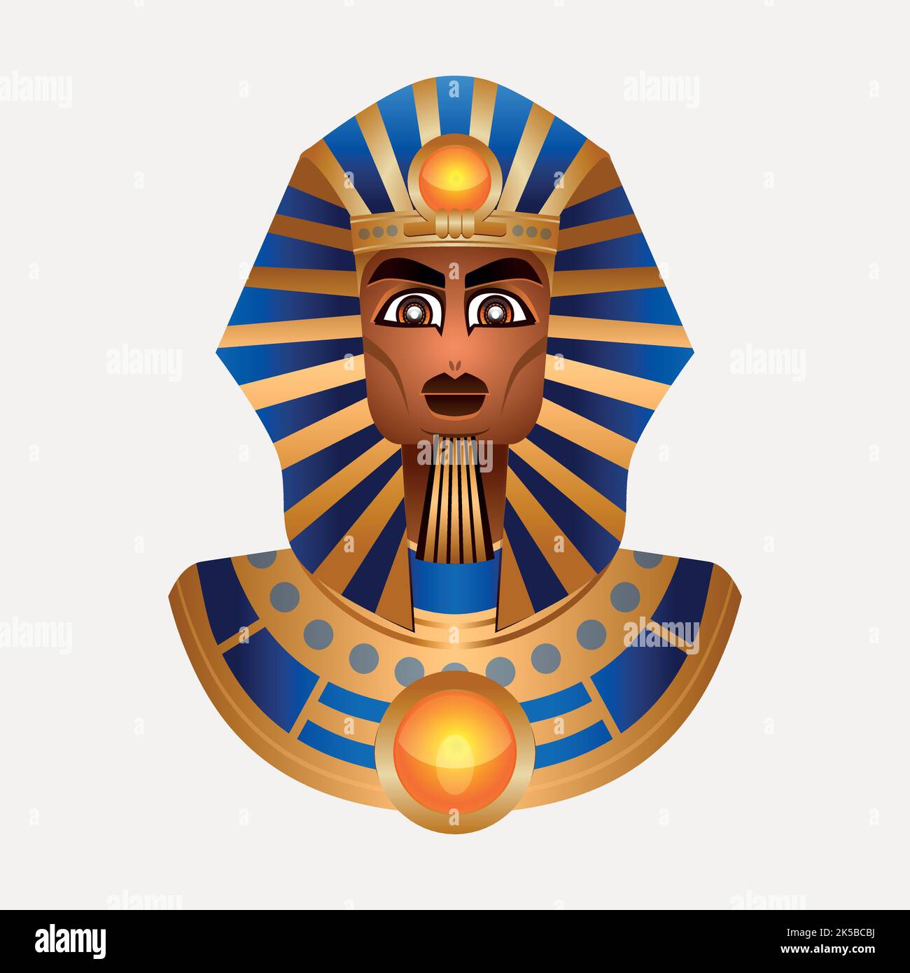 Mask of Tutankhamun clipart, illustration vector Stock Vector Image ...
