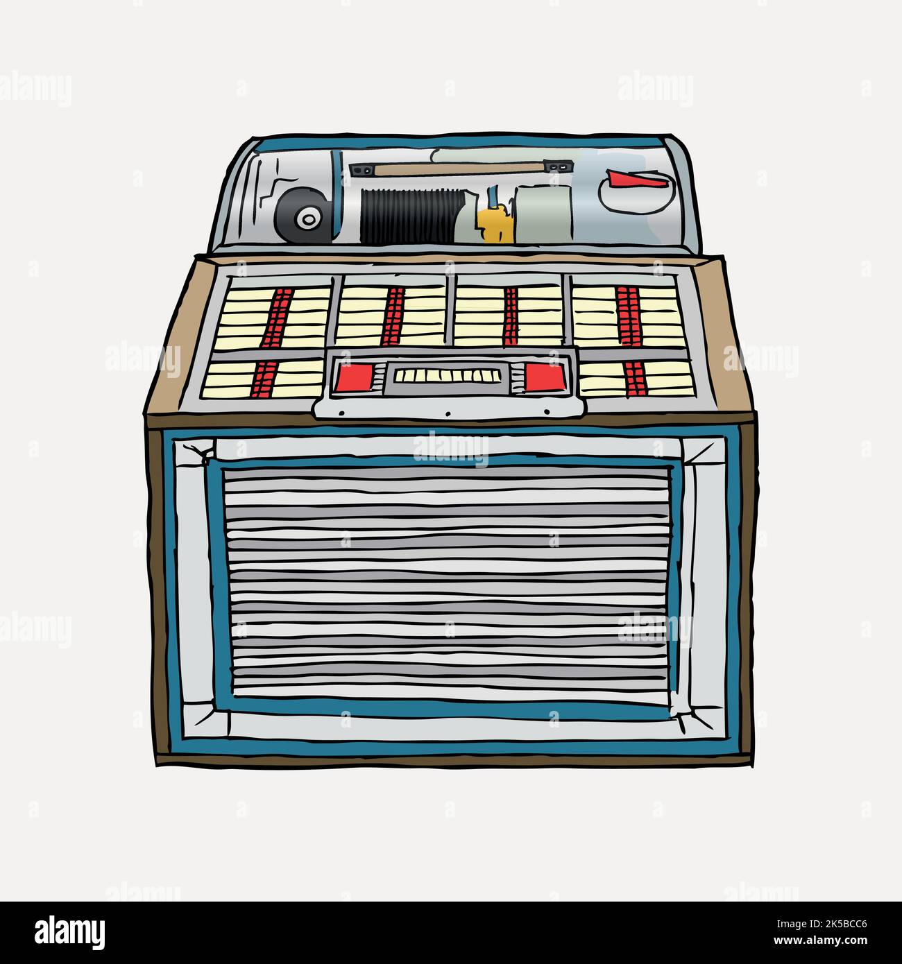 Jukebox clipart, entertainment illustration vector Stock Vector Image ...