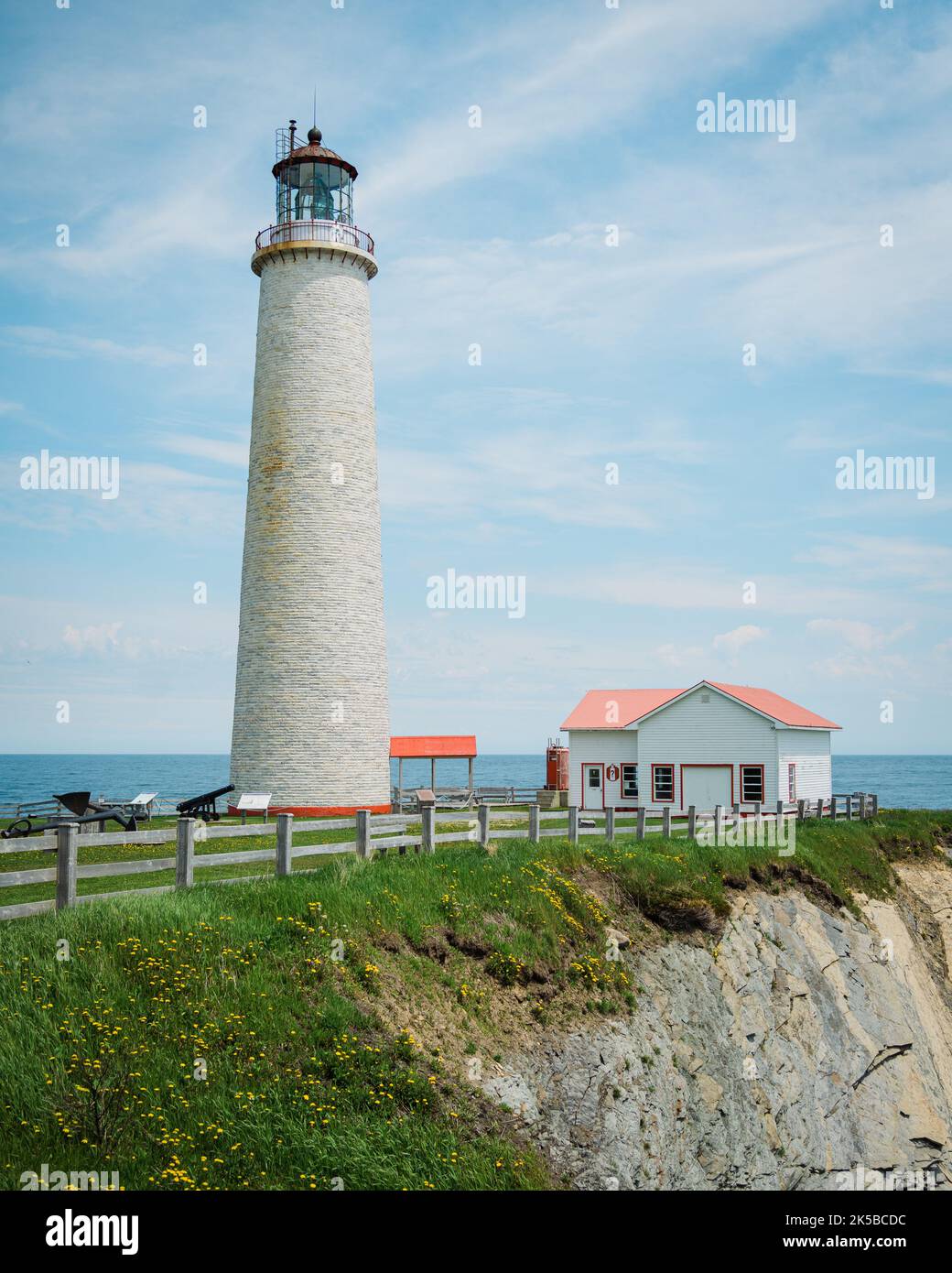 Cap-des-Rosiers Lighthouse, Gaspé, Québec, Canada Stock Photo - Alamy