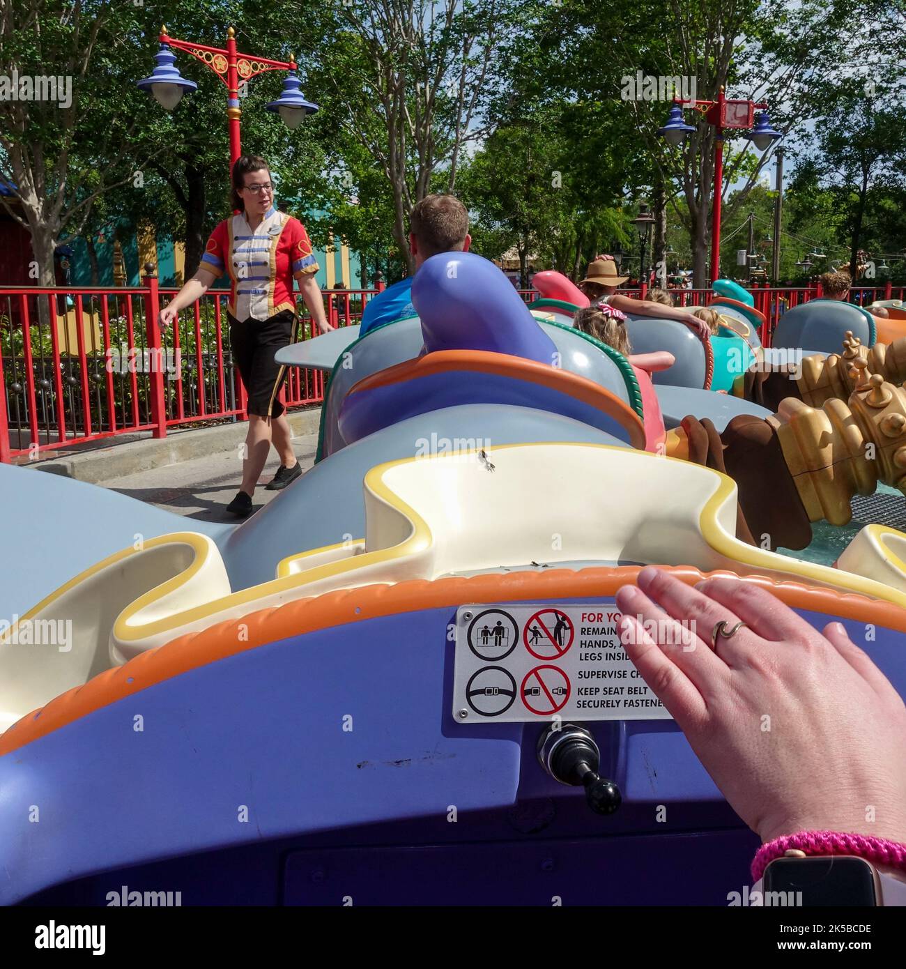 Orlando, FL USA - May 11, 2019: Dumbo the flying elephant ride at Magic ...