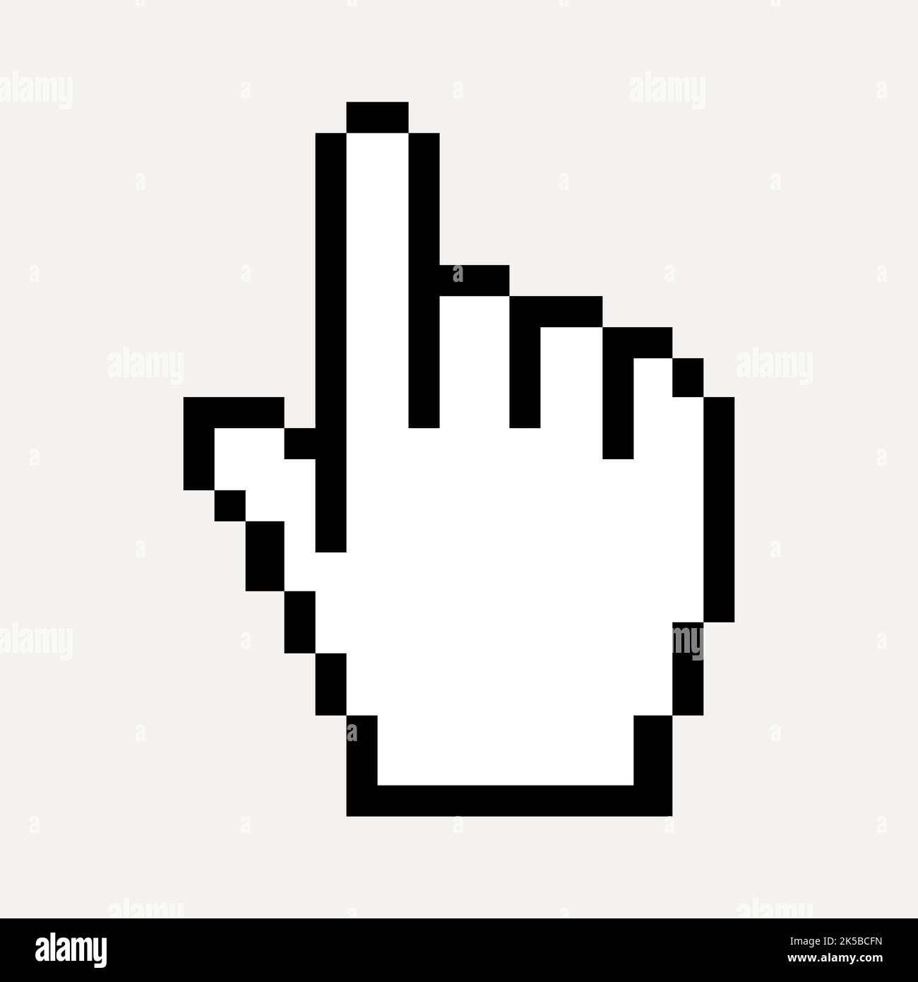 Hand cursor drawing, vintage illustration vector Stock Vector Image ...