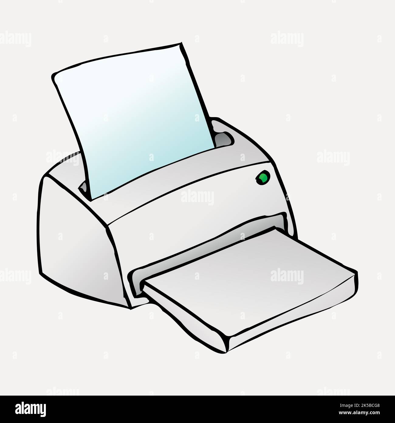 Printer, office equipment clipart, illustration vector Stock Vector ...