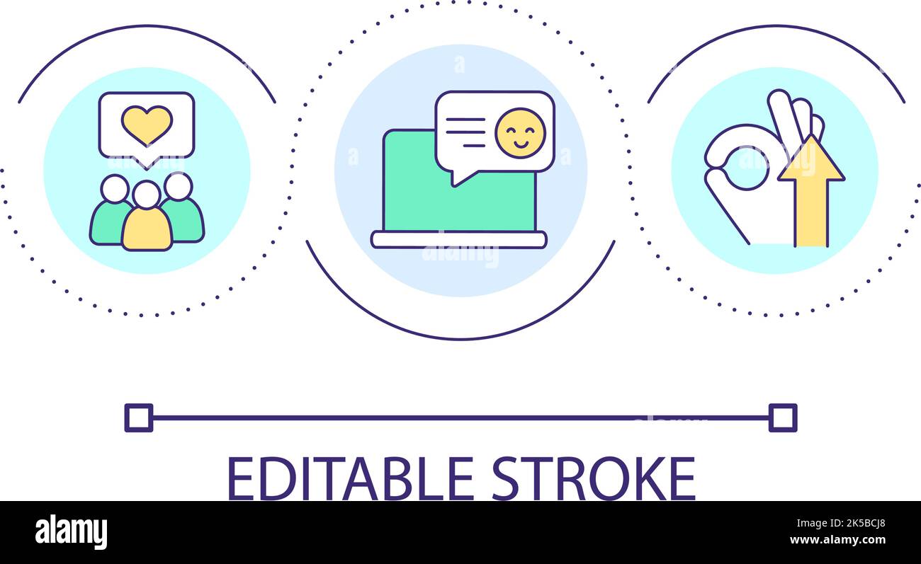 Positive customer feedback loop concept icon Stock Vector Image & Art ... Positive customer feedback loop concept icon Stock Vector Image & Art ...
