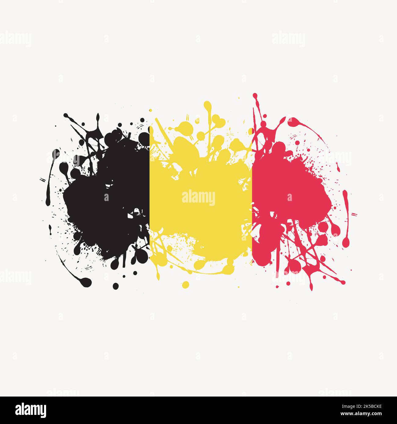 Belgium flag clipart, country illustration vector Stock Vector Image ...