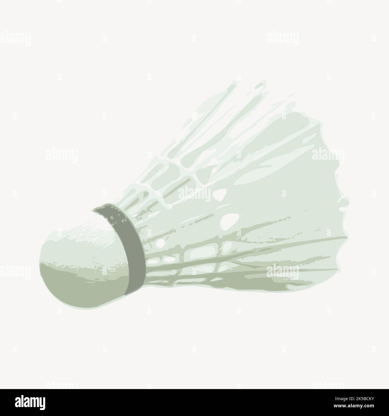 Badminton shuttlecock collage element illustration vector Stock Vector ...