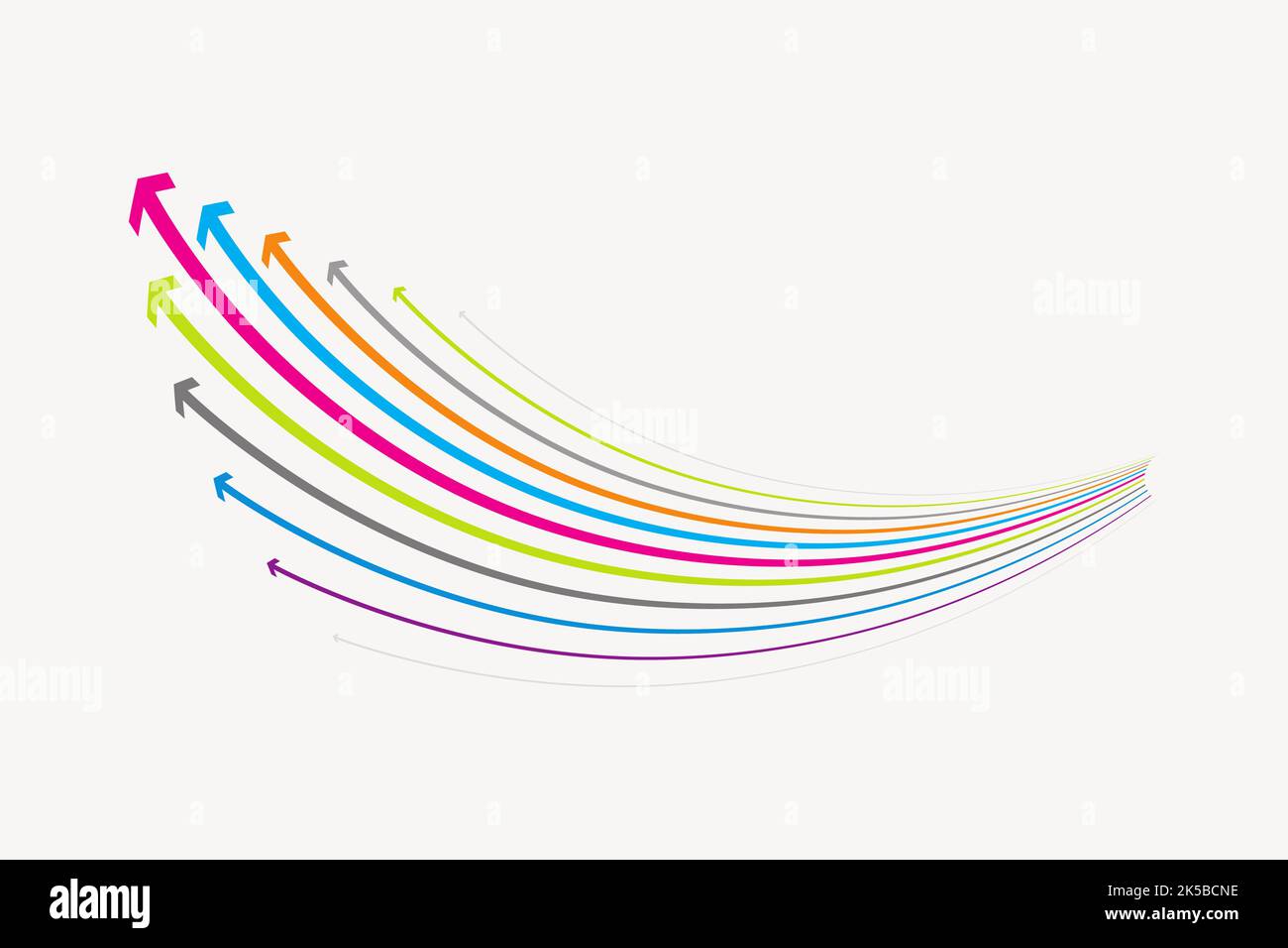 Colorful growing arrows clipart, business illustration vector Stock ...