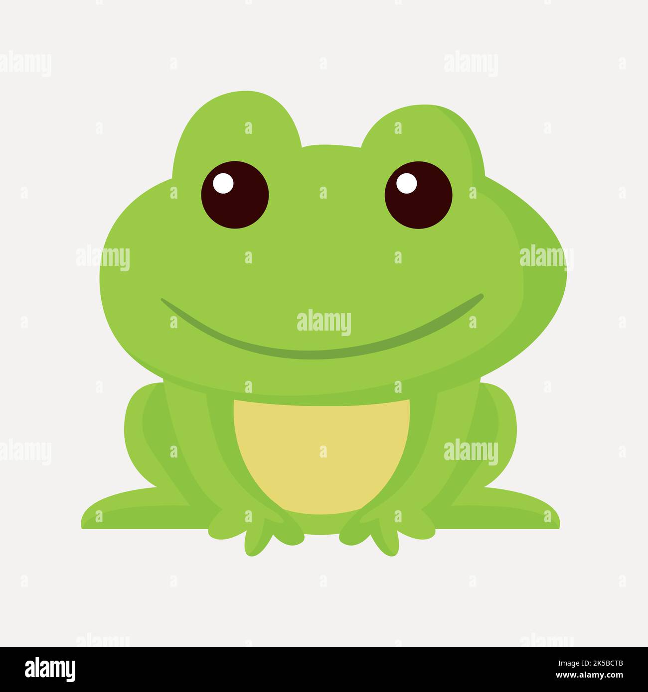 Cute frog clipart, animal illustration vector Stock Vector Image & Art ...