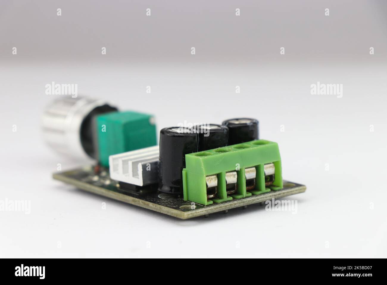 Dc Motor Speed Controller Board That Regulates Motor Speed Using Pulse Width Modulation Method