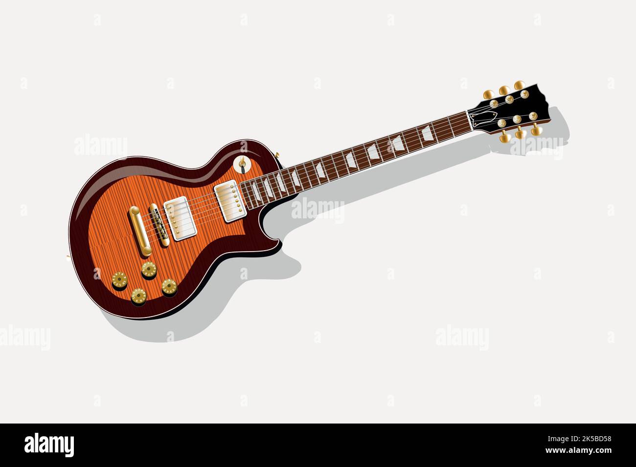 Electric guitar clipart, vector illustration vector Stock Vector Image ...