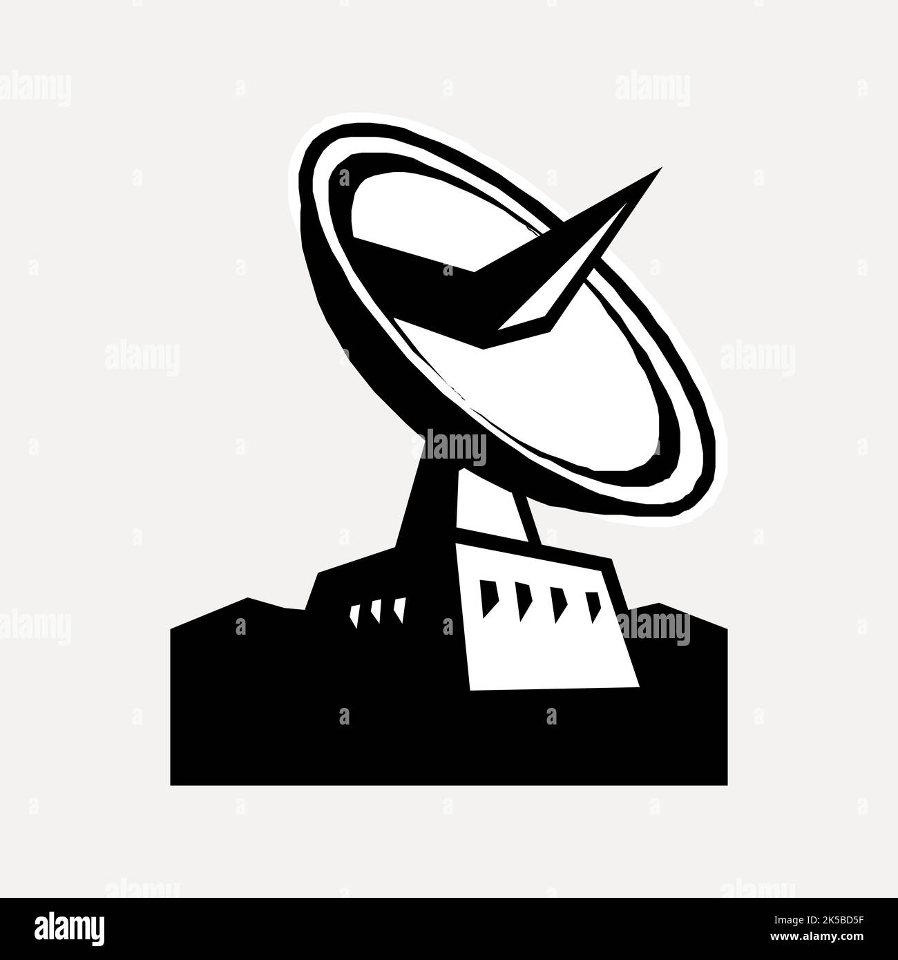 Satellite Dish In Space Clipart
