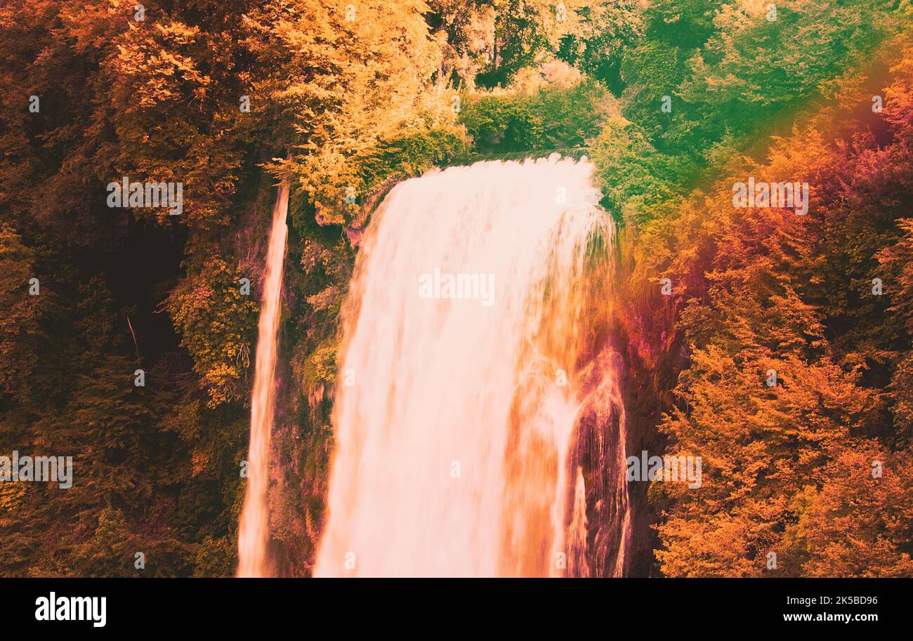 September 30th 2022, Marmore , province of Terni , Italy, famous ...