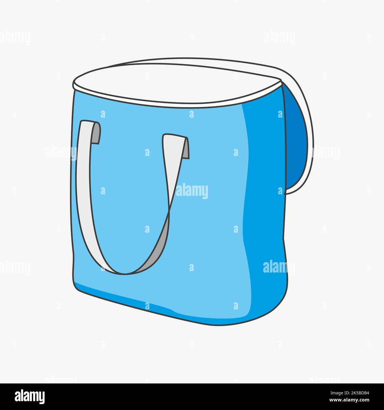 Blue bag clipart, object illustration vector Stock Vector Image & Art ...