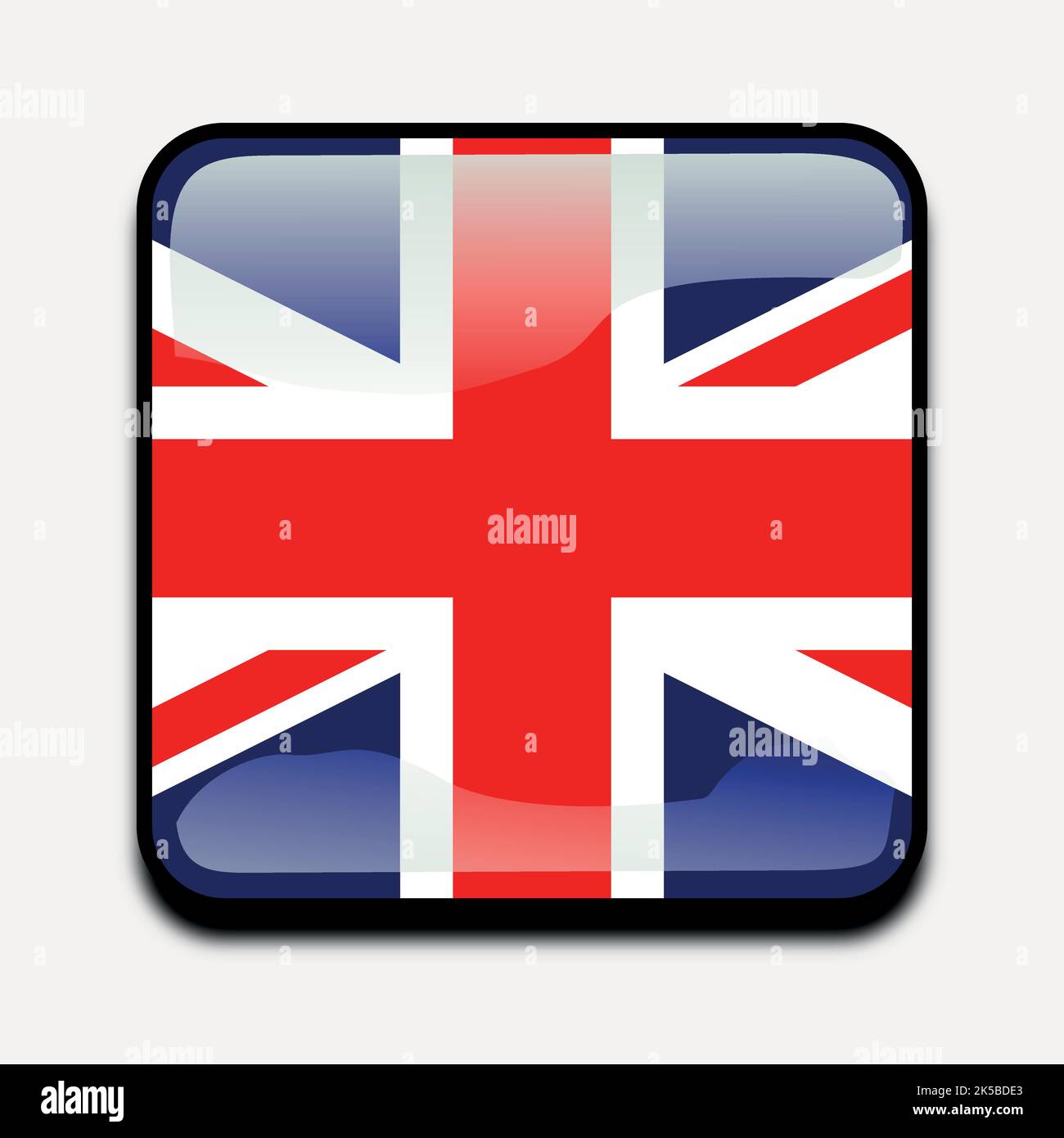 UK flag icon clipart, illustration vector Stock Vector Image & Art - Alamy