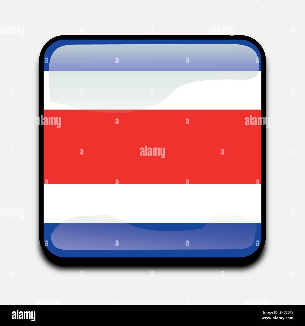 Thai flag icon clipart, illustration vector Stock Vector Image & Art ...