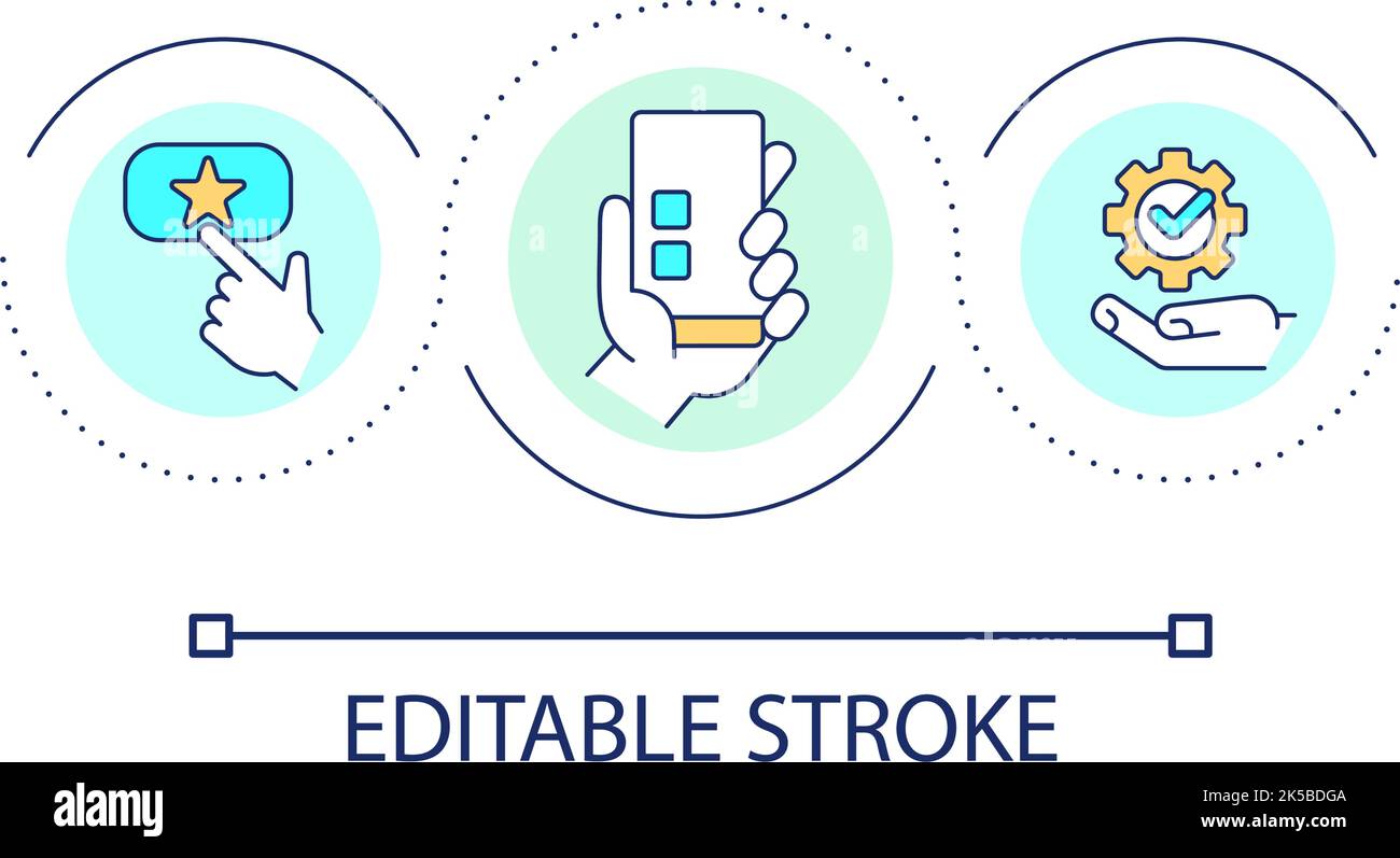 Tasks instructions loop concept icon Stock Vector Image & Art - Alamy