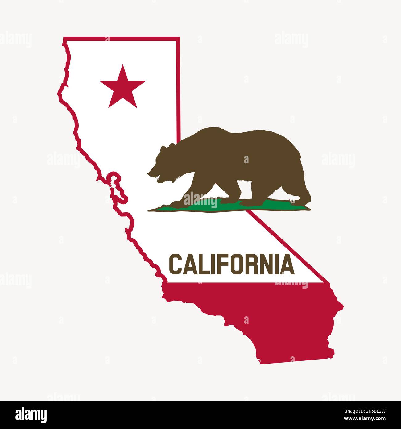 California flag clipart hi-res stock photography and images - Alamy