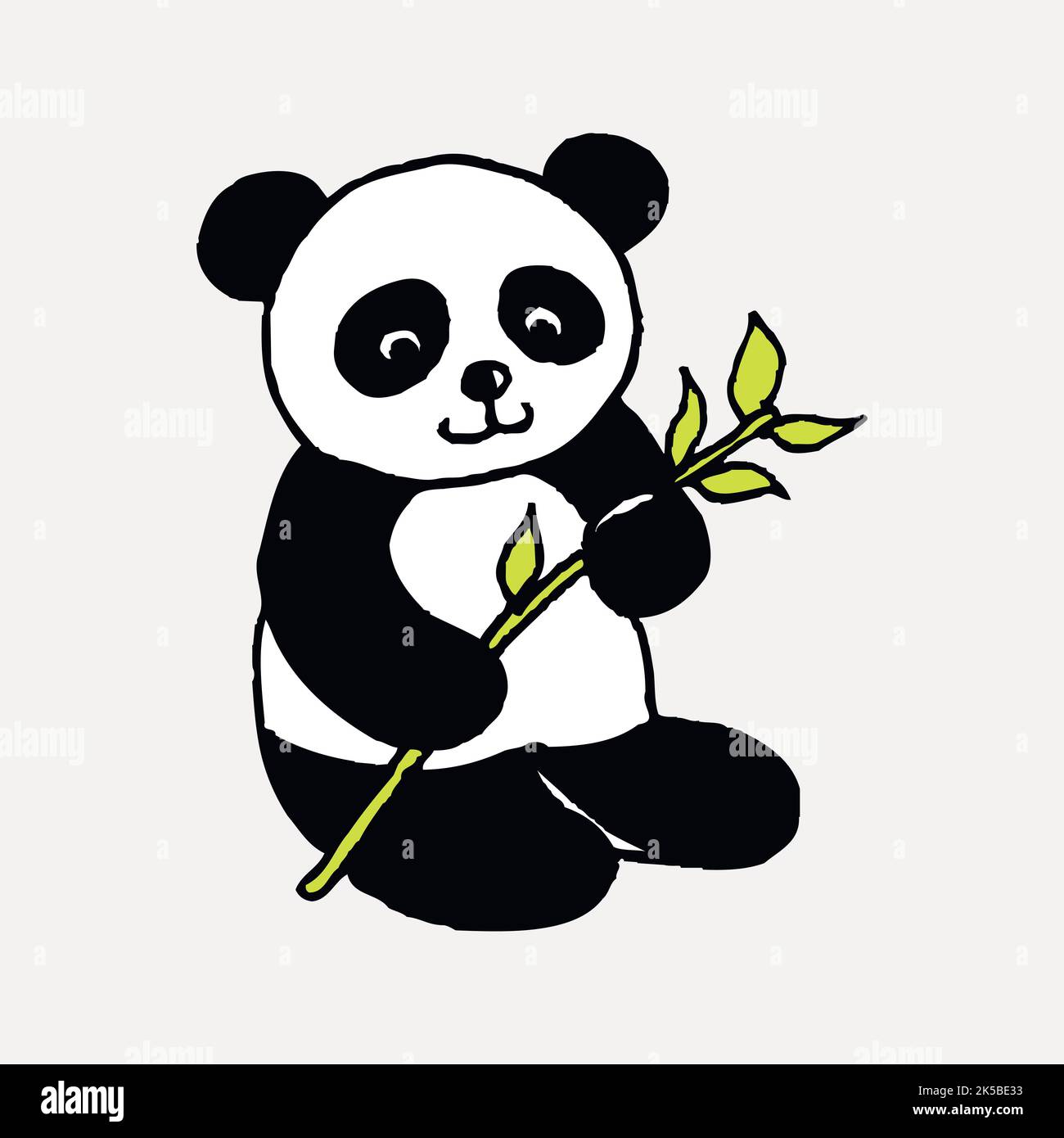 Panda clipart, animal illustration vector Stock Vector Image & Art - Alamy