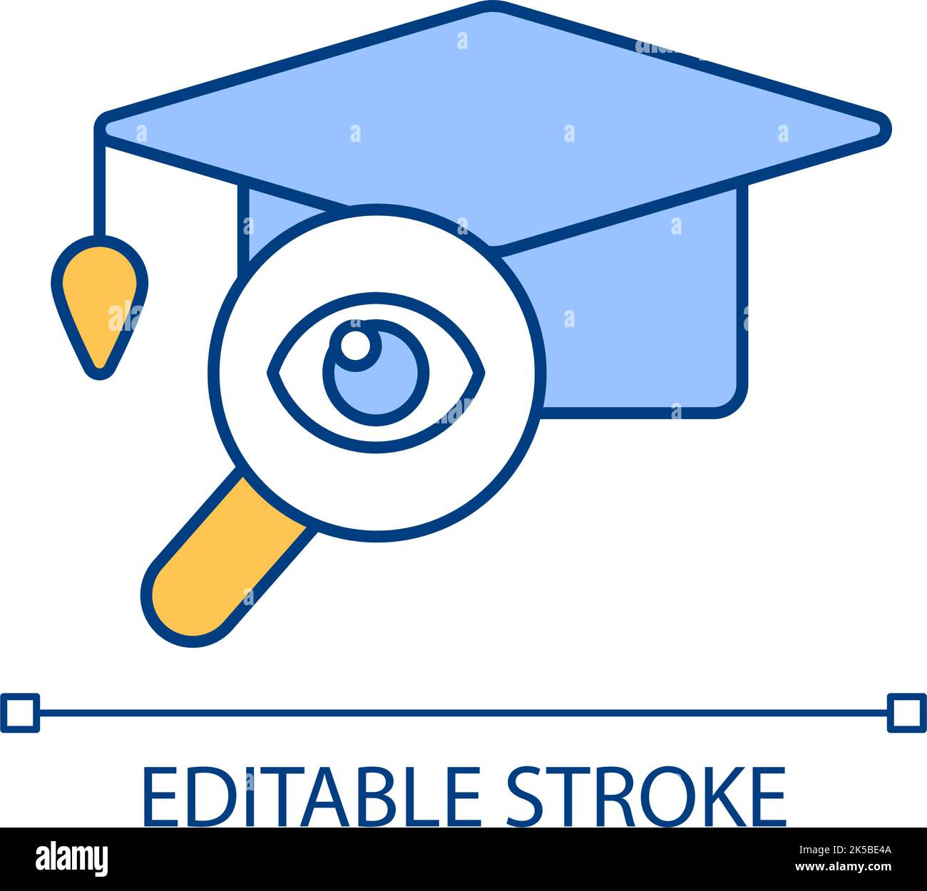 Exploring educational opportunities RGB color icon Stock Vector Image ...