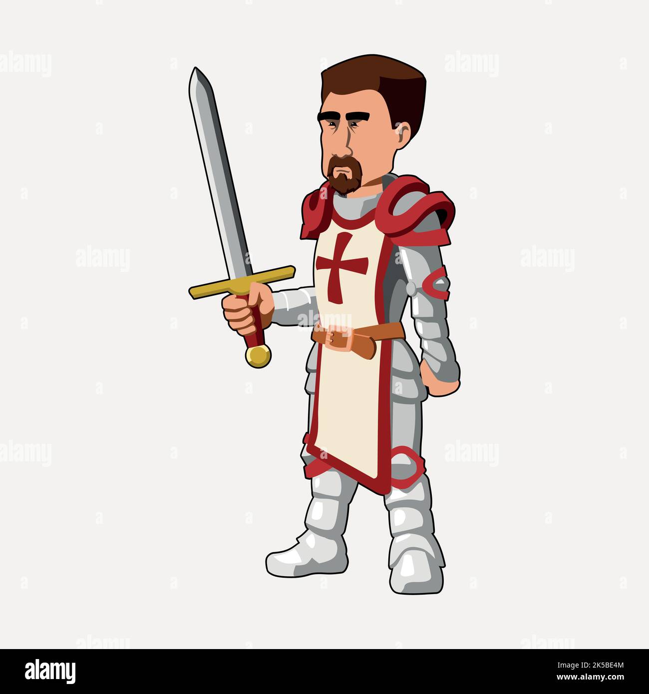 Medieval knight clipart, illustration vector Stock Vector Image & Art ...