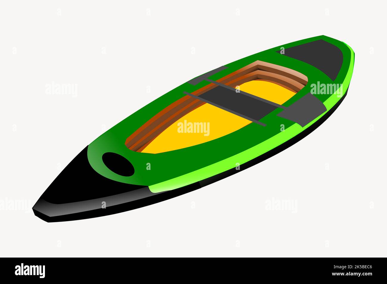Green Canoe Clipart Illustration Vector Stock Vector Image And Art Alamy