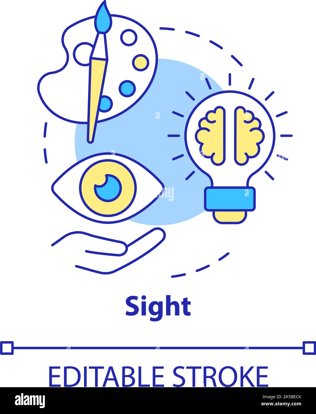 Sight concept icon Stock Vector Image & Art - Alamy