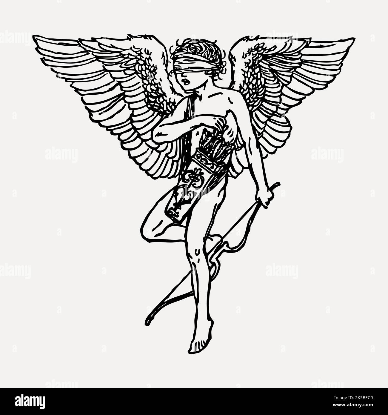 Blindfolded cupid Stock Vector Images - Alamy