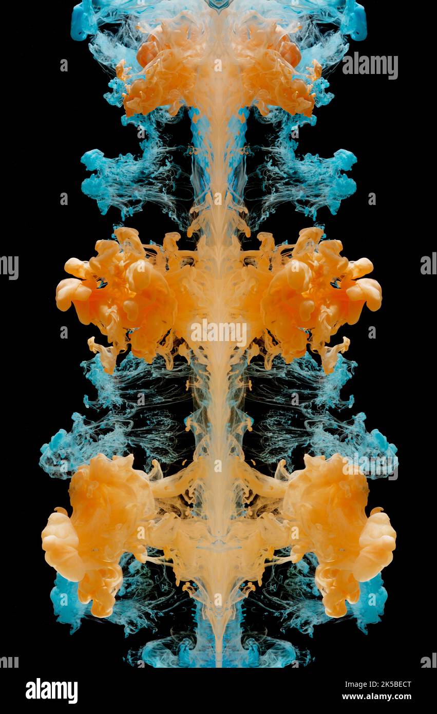 color abstraction, inks, color explosion Stock Photo - Alamy