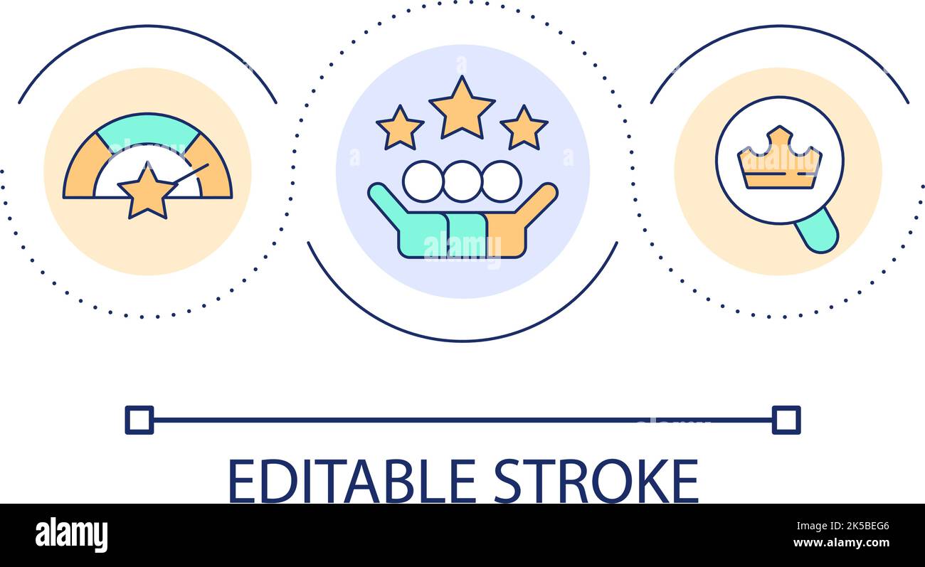 Set success rate percentage loop concept icon Stock Vector Image & Art ...