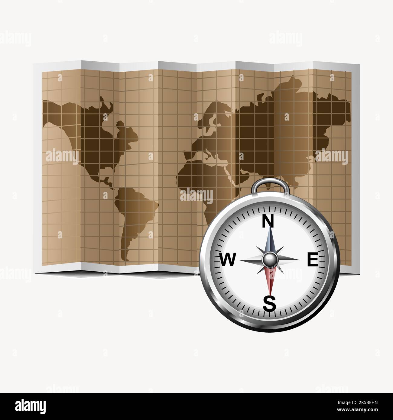 Map, compass clipart, illustration vector Stock Vector Image & Art - Alamy