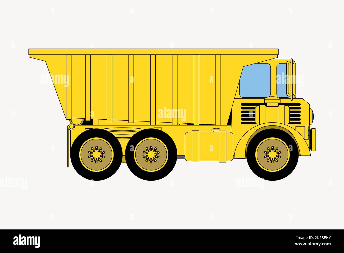 Dump truck clipart, illustration vector Stock Vector Image & Art - Alamy