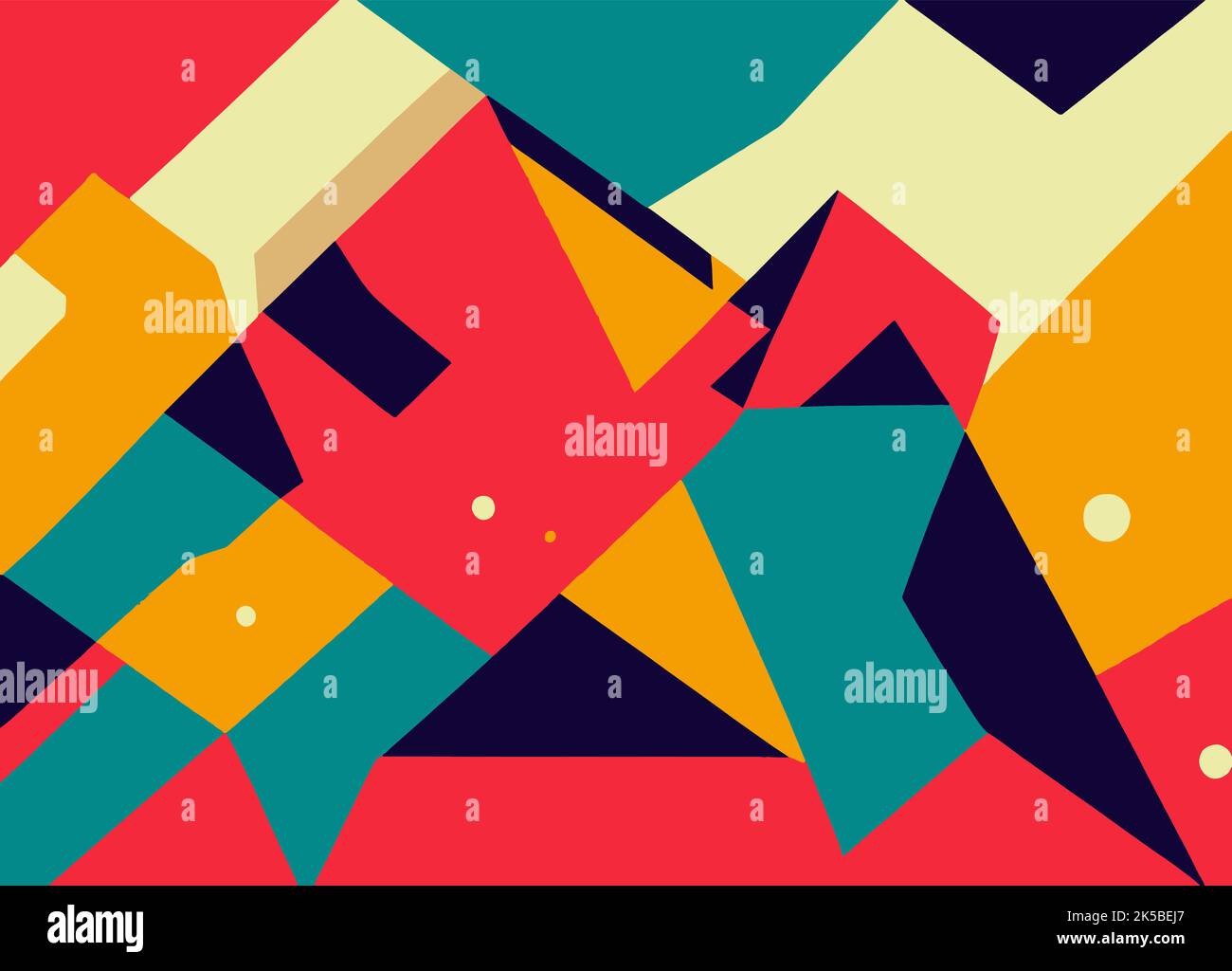 A vivid background illustration with graphic shapes,can be used as ...