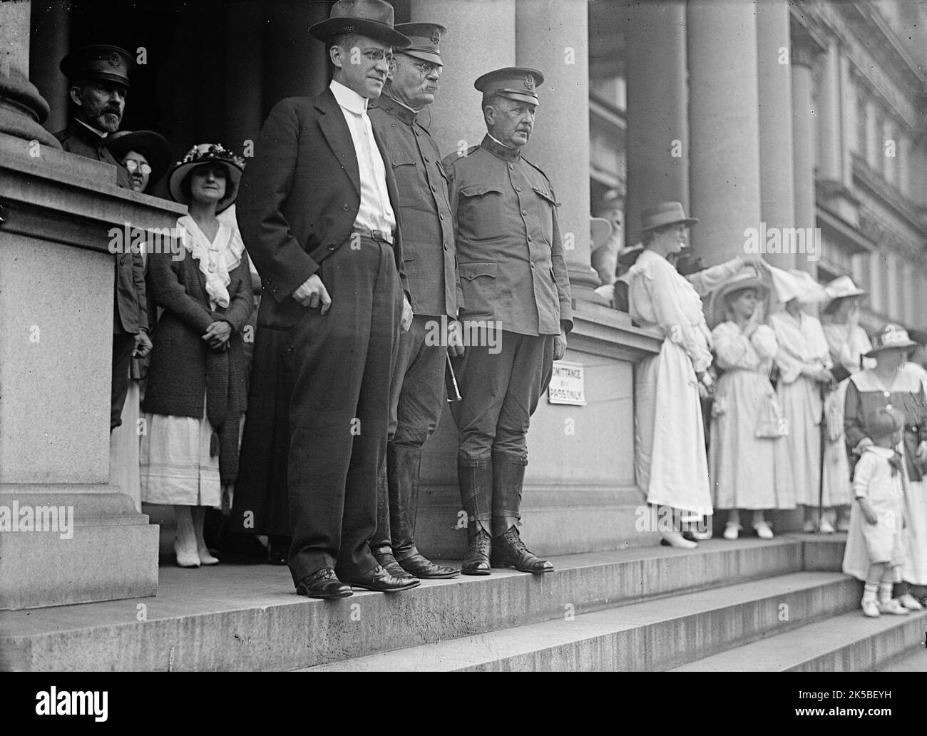 American University Training Camp - Secretary Baker And General T.H ...