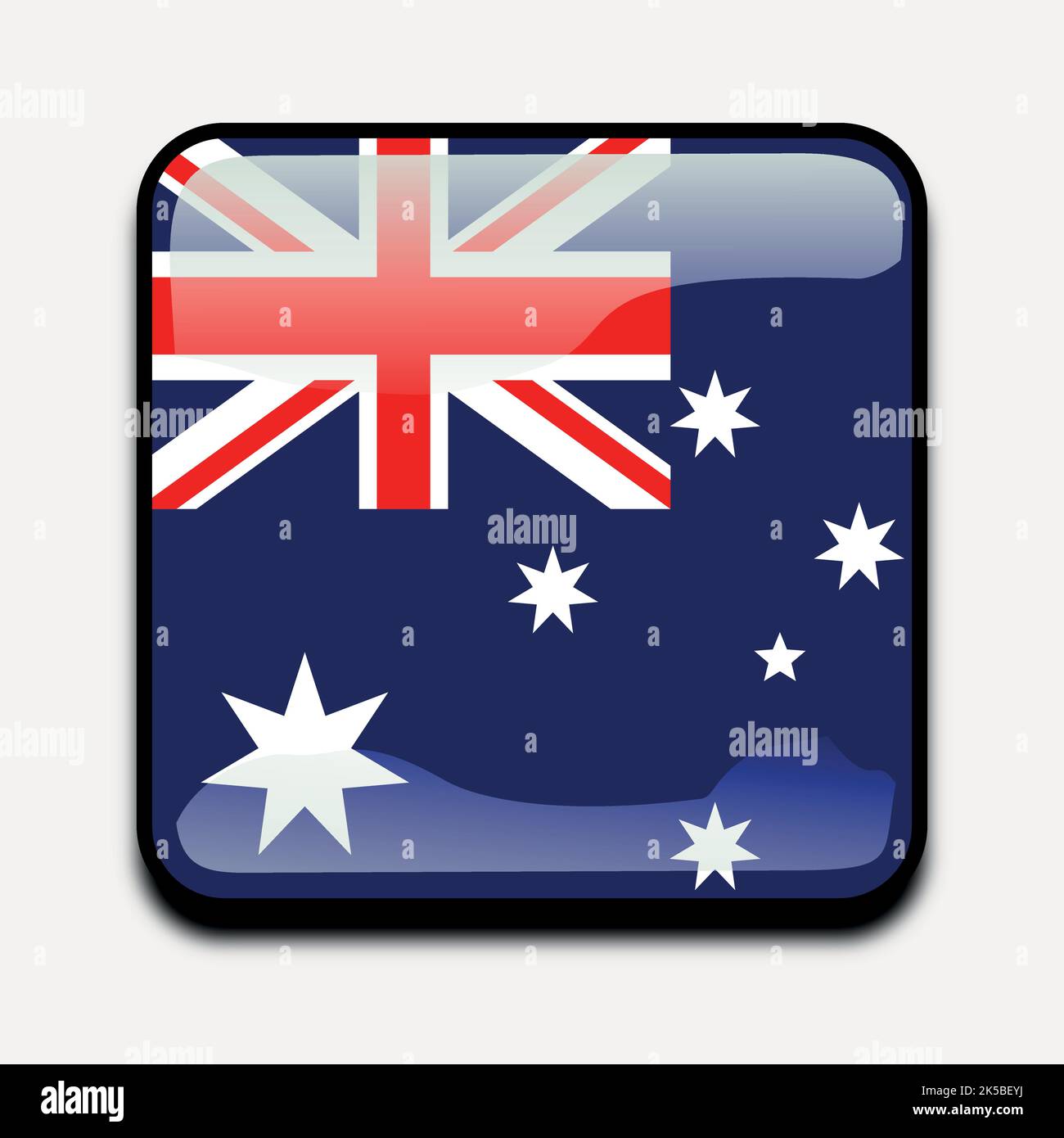 Australian flag icon clipart hi-res stock photography and images - Alamy