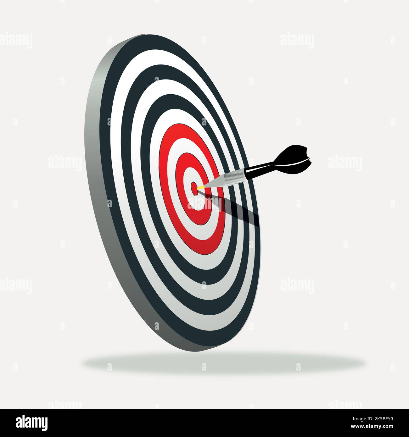 Dartboard clipart, illustration vector Stock Vector Image & Art - Alamy