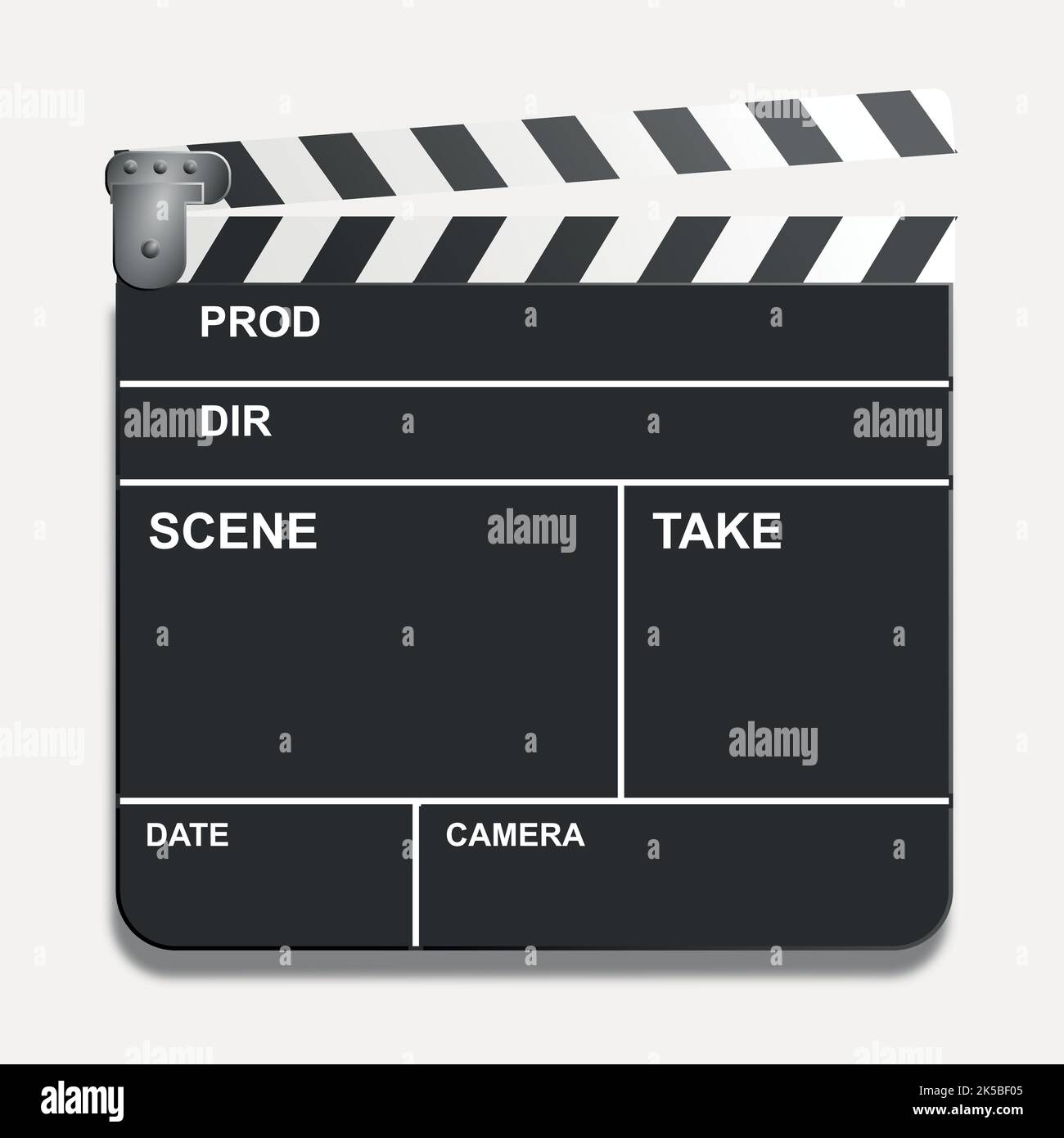 Film slate clipart, illustration vector Stock Vector Image & Art - Alamy
