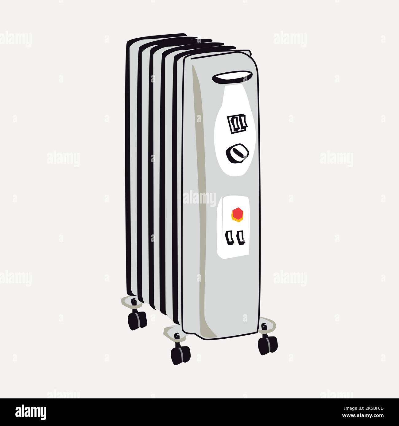 Radiator, heater clipart, illustration vector Stock Vector Image & Art ...