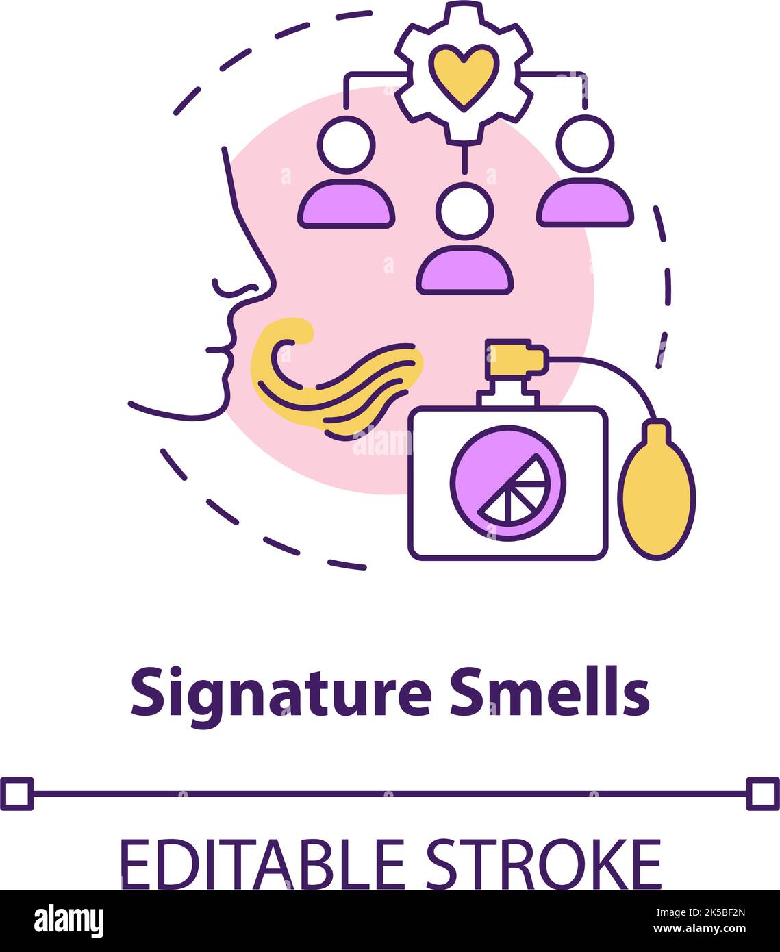 Signature smells concept icon Stock Vector Image & Art - Alamy