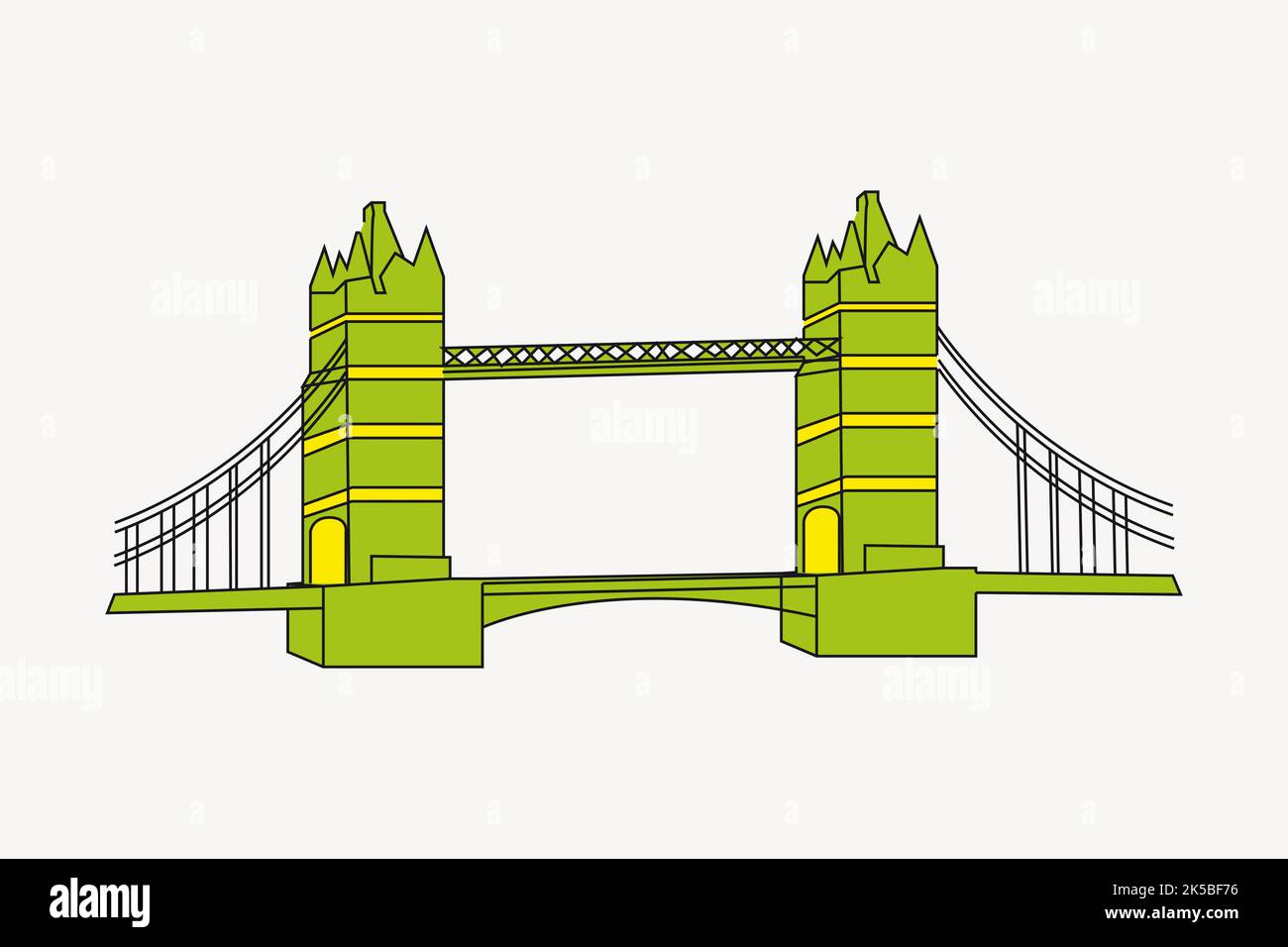 Tower Bridge clipart, illustration vector Stock Vector Image & Art - Alamy