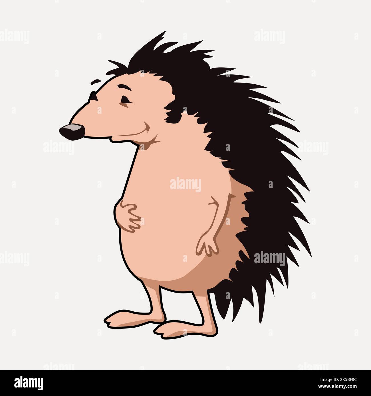 Hedgehog cartoon clipart, illustration vector Stock Vector Image & Art ...