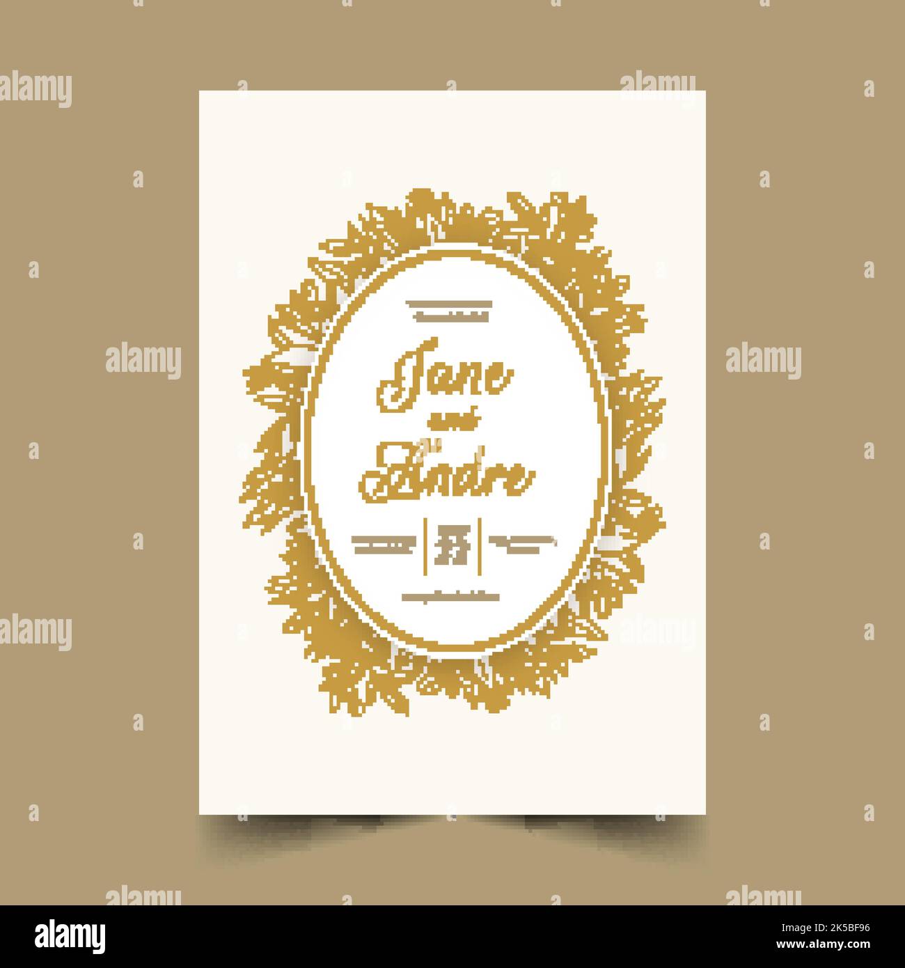 wedding invitation template vector design illustration Stock Vector ...