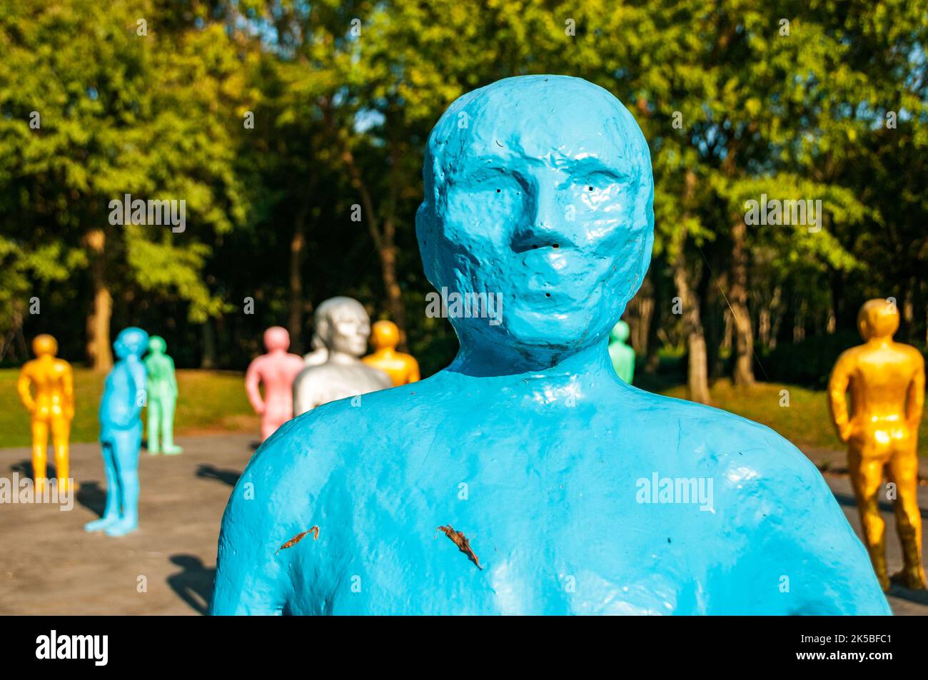 Hommes des Bessine an art installation by Fabrice Hyber at Oriental ...