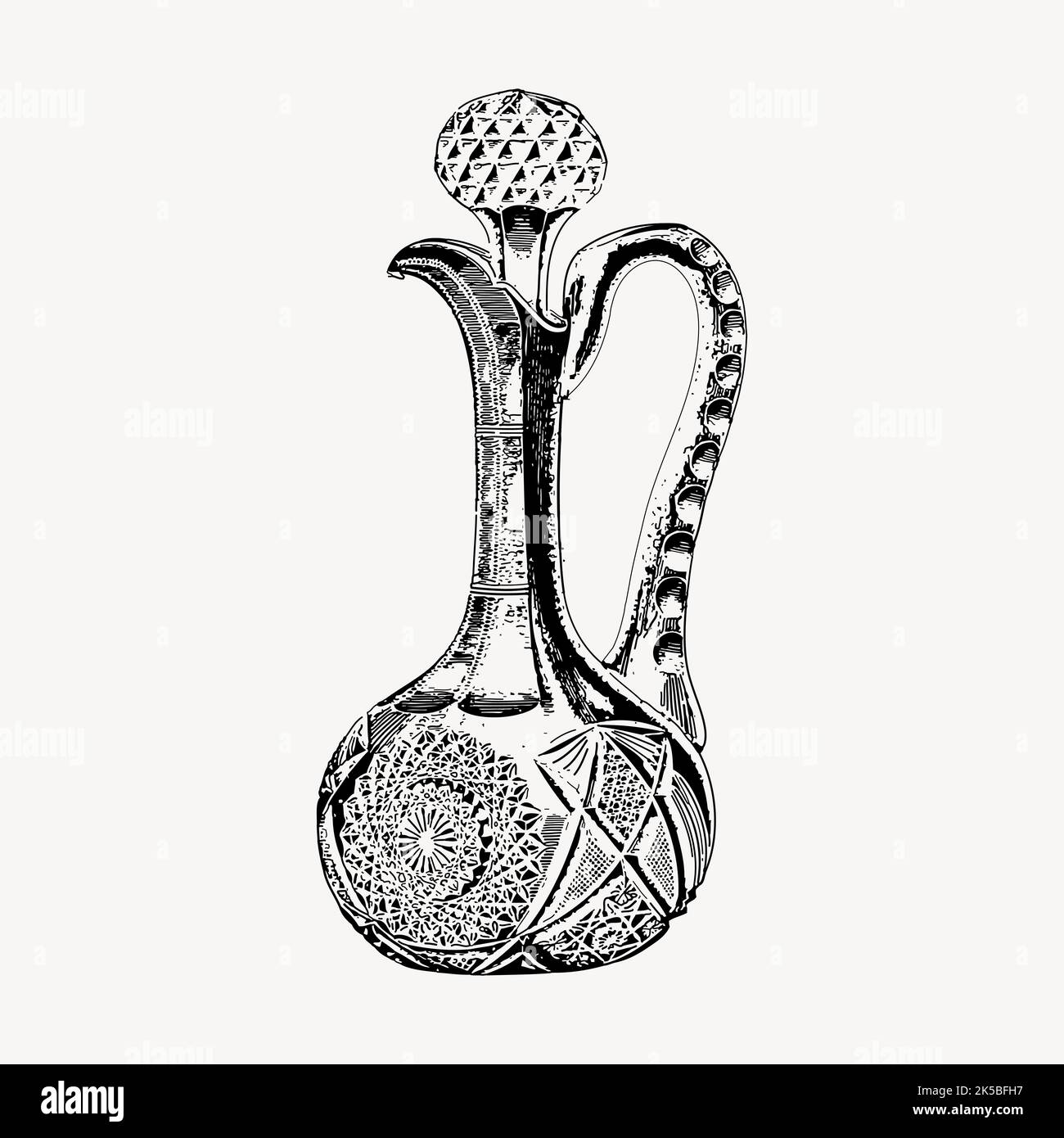 Vintage jug drawing Cut Out Stock Images & Pictures - Alamy